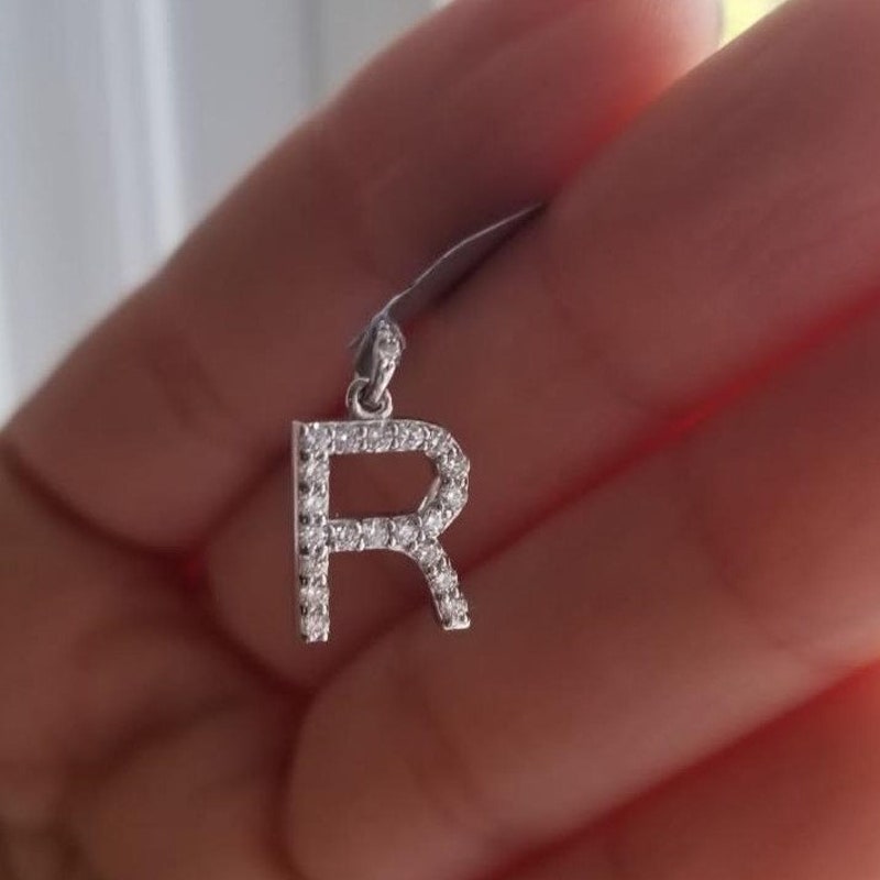 R Necklace - Etsy