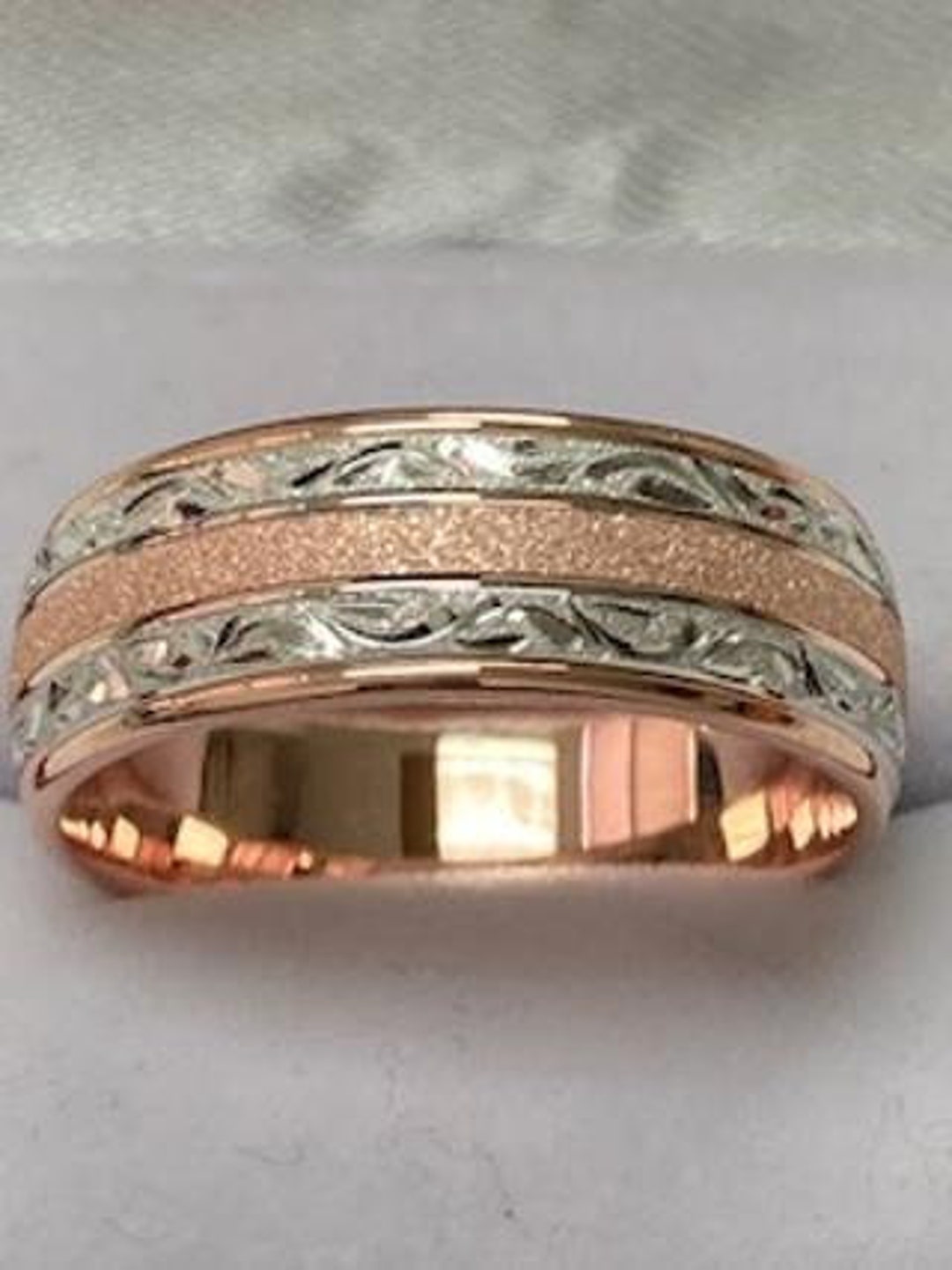 Hand Engraved Mens Wedding Bands Hand Engraved Mens Wedding Ring, 8mm ...