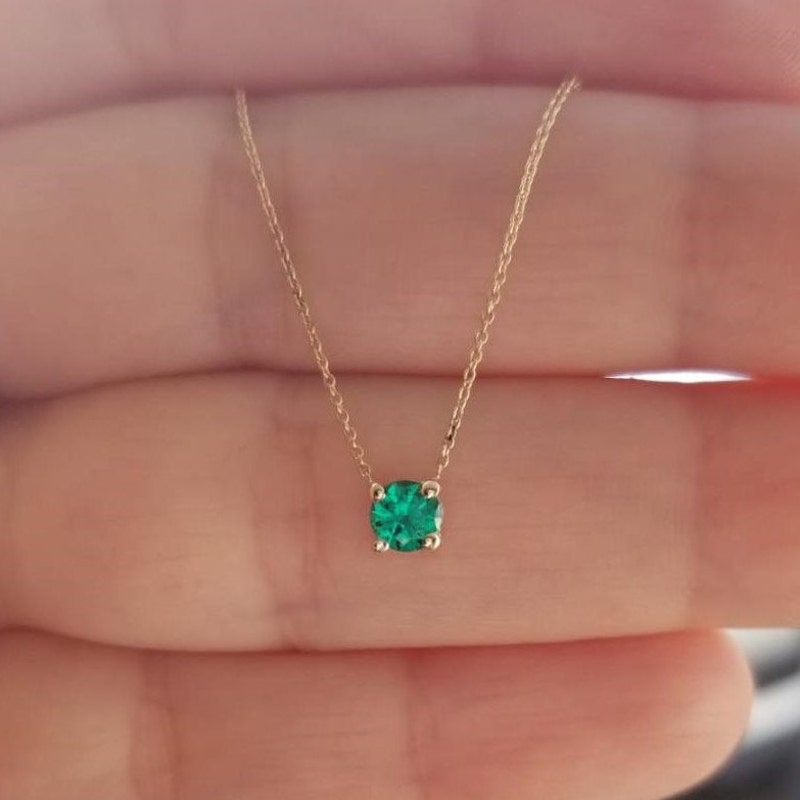Emerald Necklace - Etsy