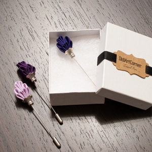 Purple Men's Lapel Stick Pin Royal Scepter, Wedding Boutonniere - Etsy