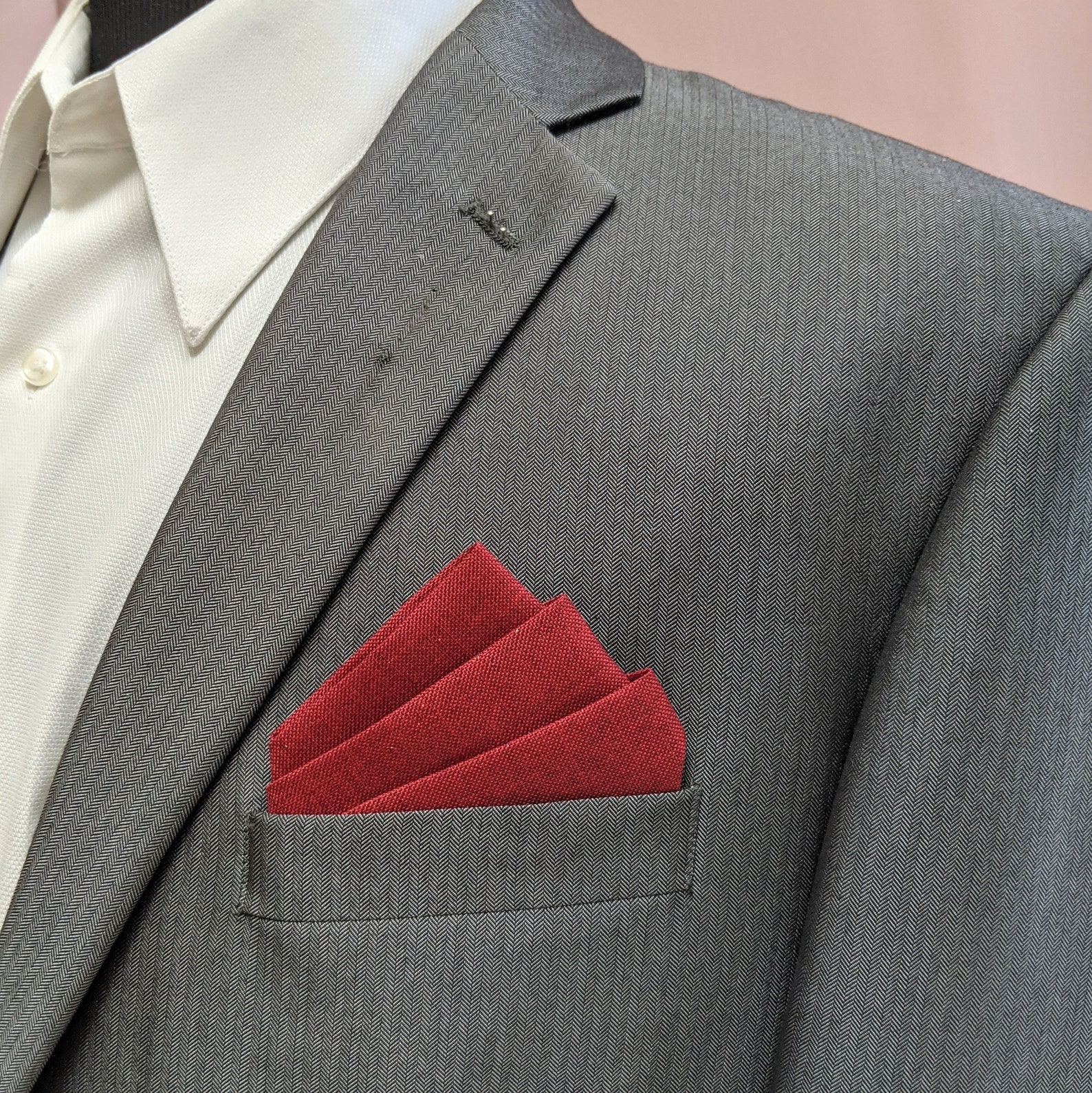 Pocket Square Folded / Pocket Square / Pick Color Pre-folded - Etsy
