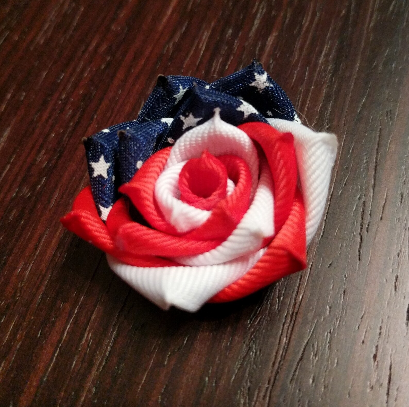 Flag Lapel Pin / 4th of July American Flag Rose Lapel Pin | Etsy