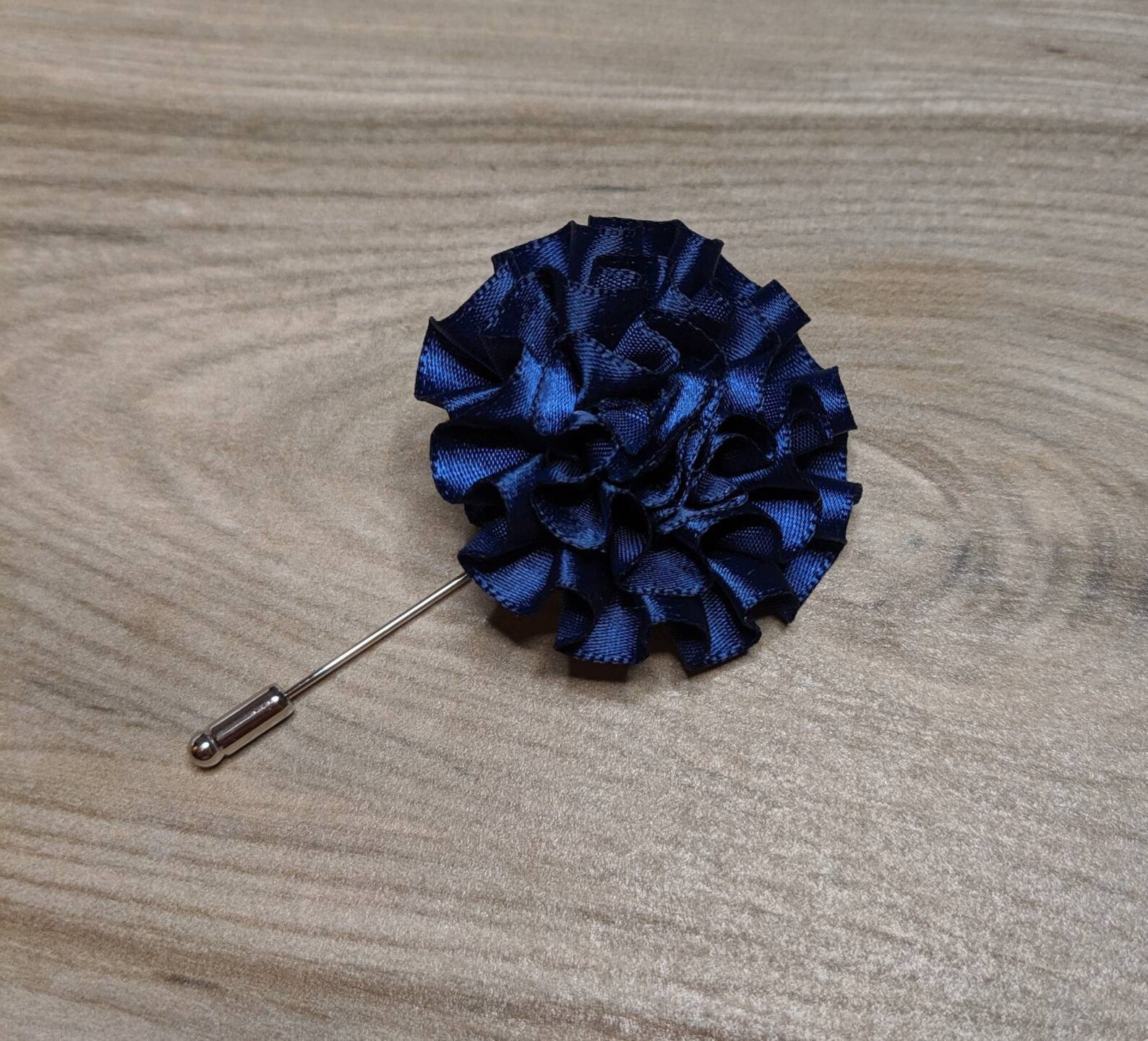 Navy Blue Carnation Lapel Pin Lapel Pin Flower Lapel Pin - Etsy