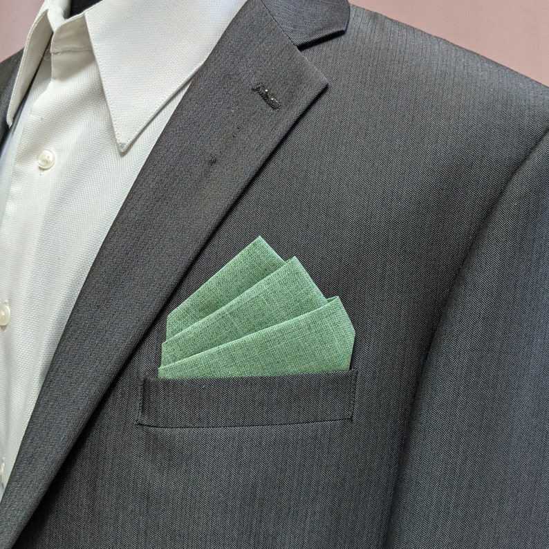 Pocket Square Folded / Pocket Square / Pick Color Pre-folded - Etsy