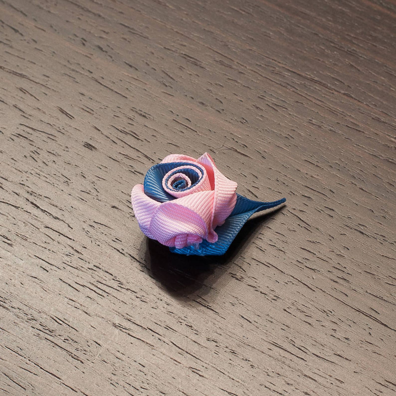 Lapel Pin Rose / Rose Boutonniere Light Pink and Antique Blue - Etsy