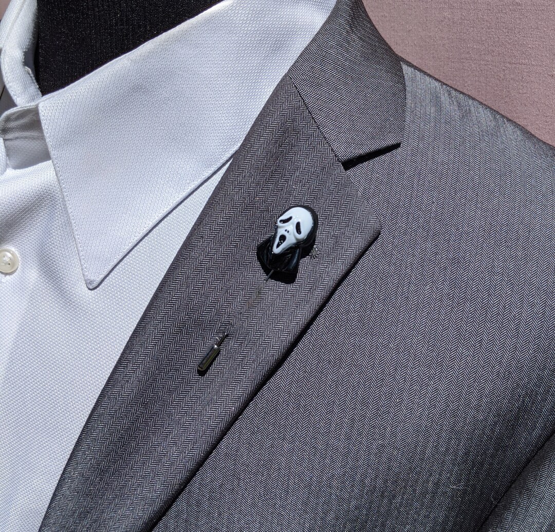 Halloween Scream Mask Lapel Stick Pin / Lapel Stick Pin - Etsy