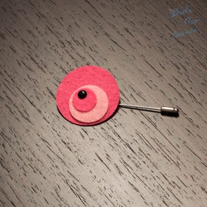 Shades of Pink Men's Lapel Stick Pin / Modern Art Lapel Pin ...