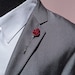 Burgundy Men's Lapel Stick Pin Royal Scepter, Wedding Boutonniere - Etsy