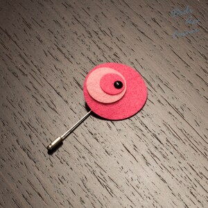 Shades of Pink Men's Lapel Stick Pin / Modern Art Lapel Pin ...