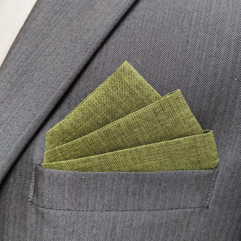 Pocket Square Folded / Pocket Square / Pick Color Pre-folded - Etsy