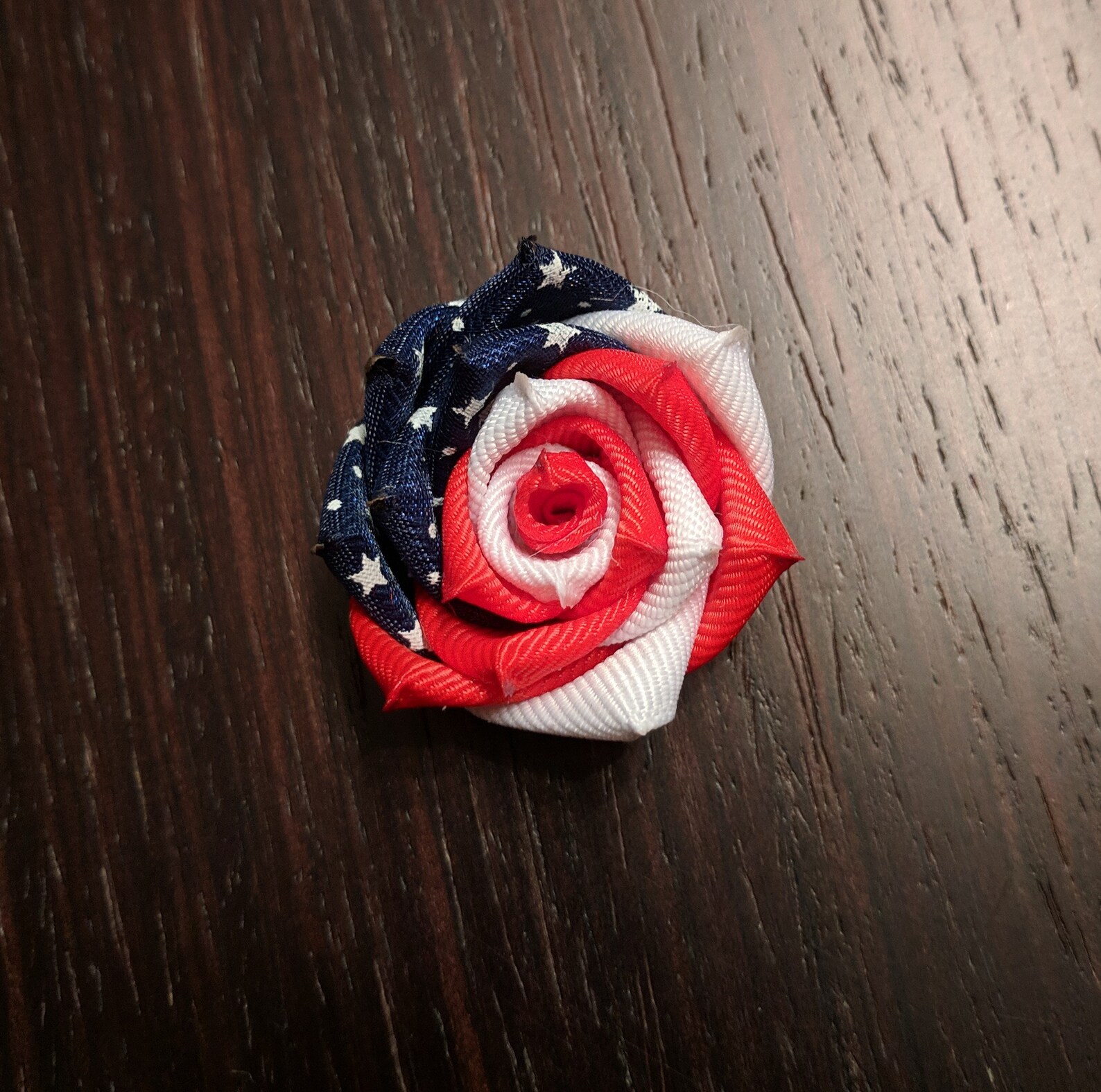 Flag Lapel Pin / 4th of July American Flag Rose Lapel Pin | Etsy