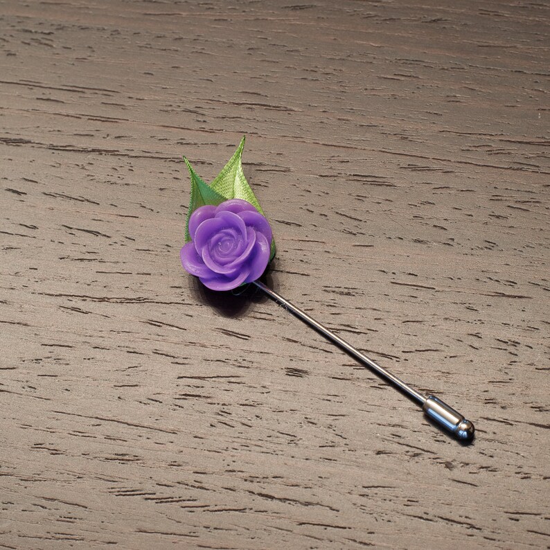 Mini Rose Flower Lapel Pin | Etsy