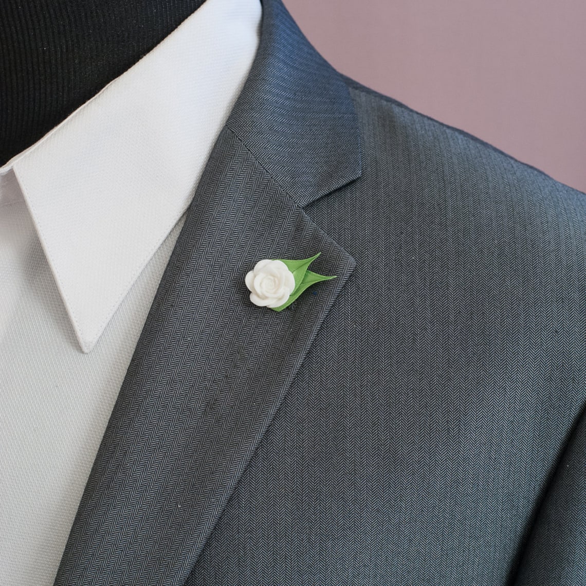 Mini Rose Flower Lapel Pin - Etsy