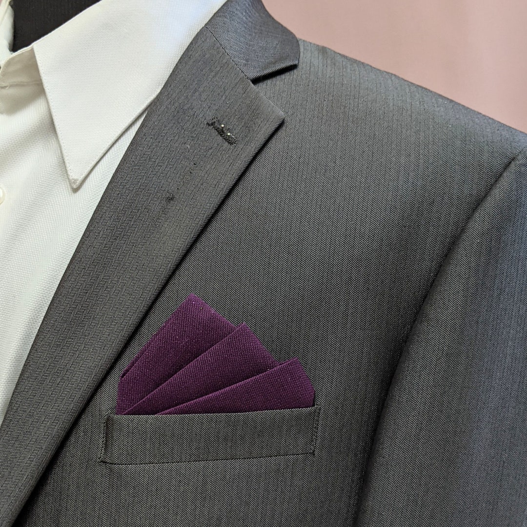 Pocket Square Folded / Pocket Square / Pick Solid Color - Etsy
