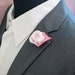 Ombre Pink Rose Flowers Lapel Pin Boutonniere Rose Flower - Etsy