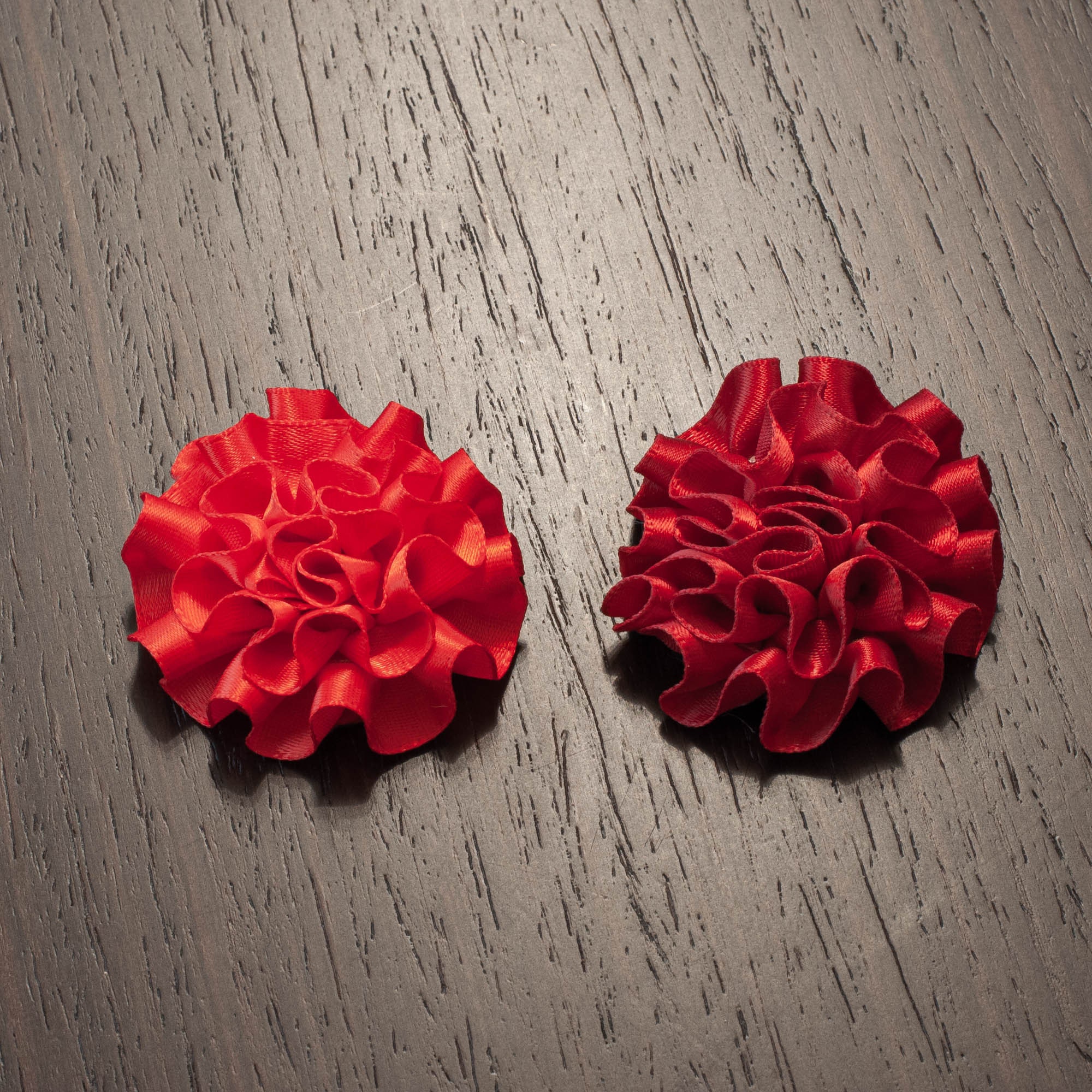 2 Red Satin Carnation Lapel Pin Business Men's | Etsy