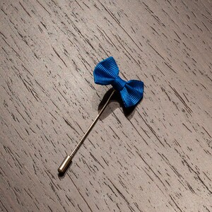 Men's Bow Tie Lapel Pin / Blue or Red Bow Tie Lapel Pin - Etsy