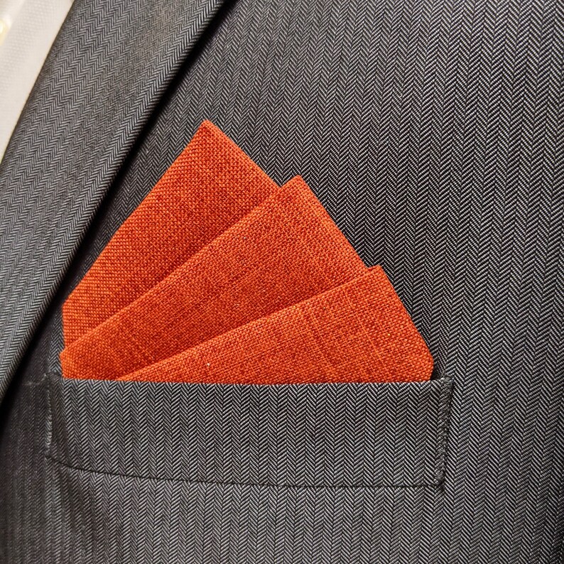 Pocket Square Folded / Pocket Square / Pick Color Pre-folded - Etsy