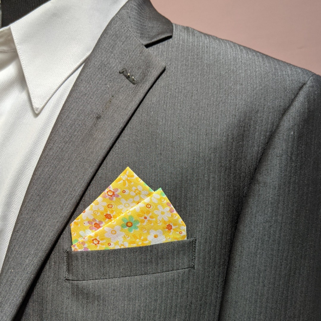 Pocket Square - Colorful Spring Pre-folded Pocket Square - Etsy