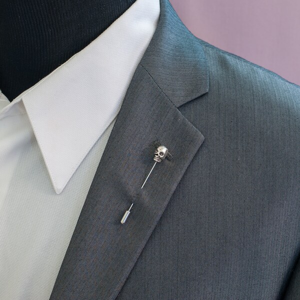 Skull Lapel Pin - Etsy