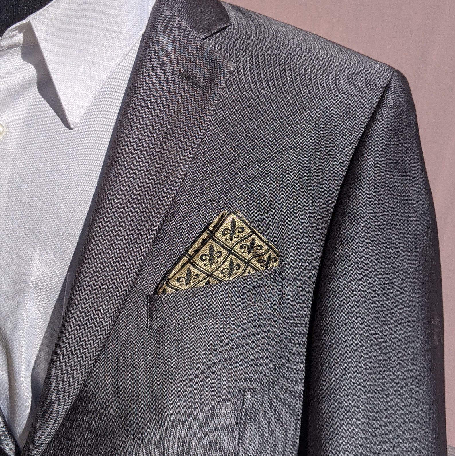 Gold Pre-folded Pocket Square - Etsy