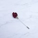 Burgundy Men's Lapel Stick Pin Royal Scepter, Wedding Boutonniere ...