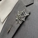 3D Spider Web Lapel Pin: Halloween Stick Pin - Etsy