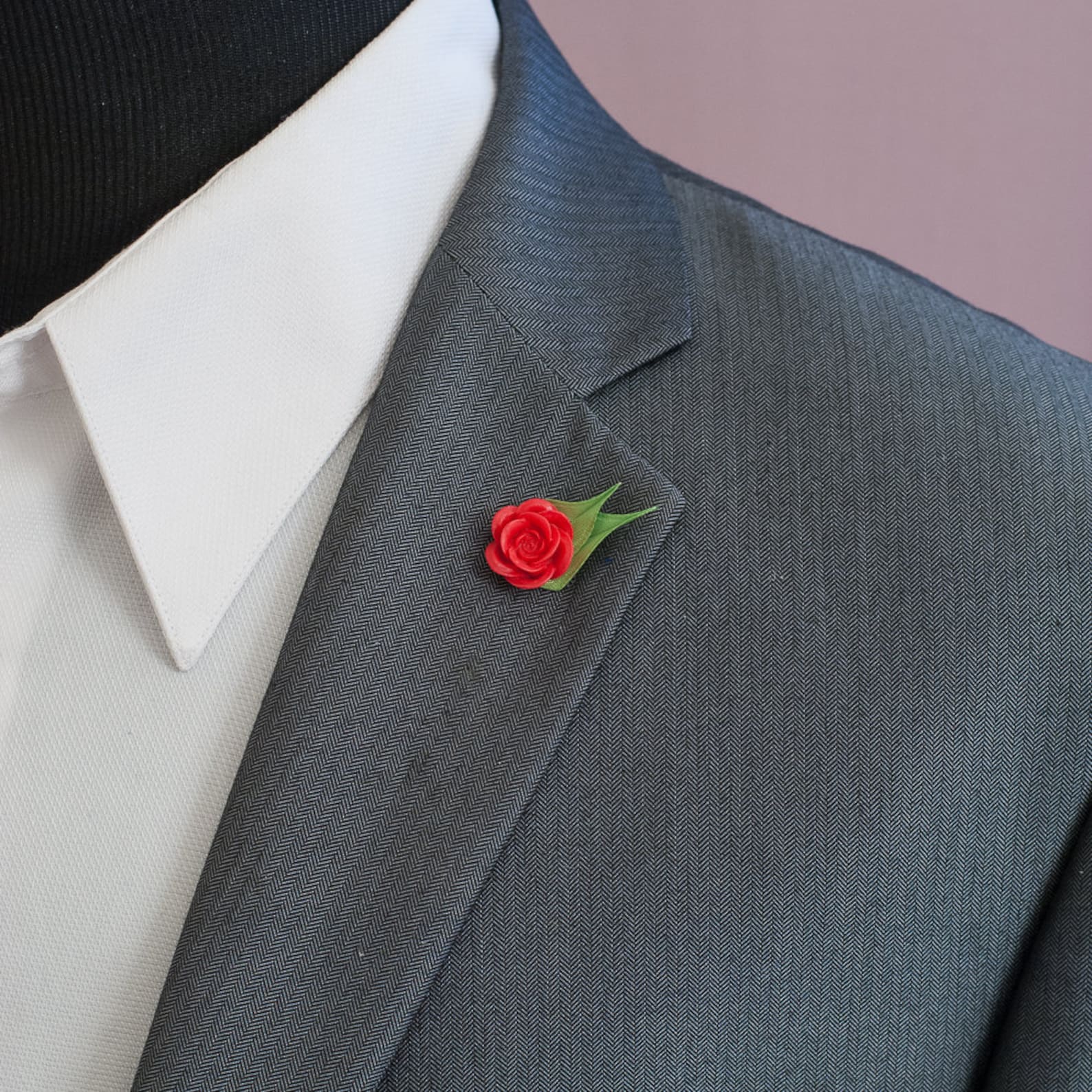 Mini Rose Flower Lapel Pin - Etsy