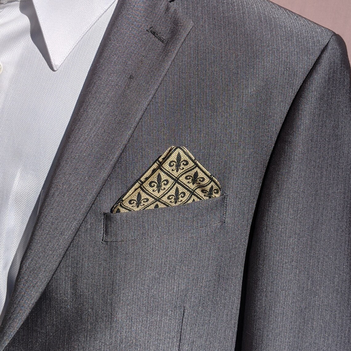 Gold Pre-folded Pocket Square - Etsy