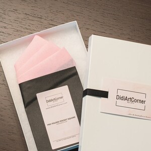 Pocket Square Folded / Pocket Square / Pick Solid Color Pre-folded ...