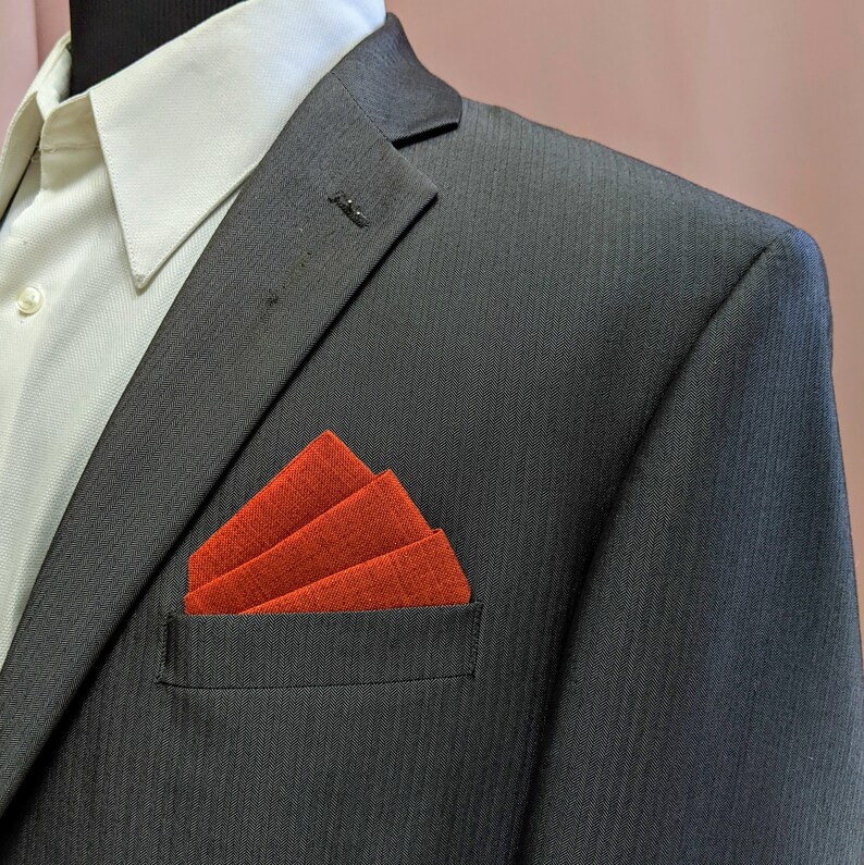 Pocket Square Folded / Pocket Square / Pick Color Pre-folded - Etsy