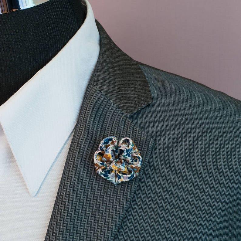 Lapel Pin Men's Flower Lapel Pin Lapel Flower Pin - Etsy