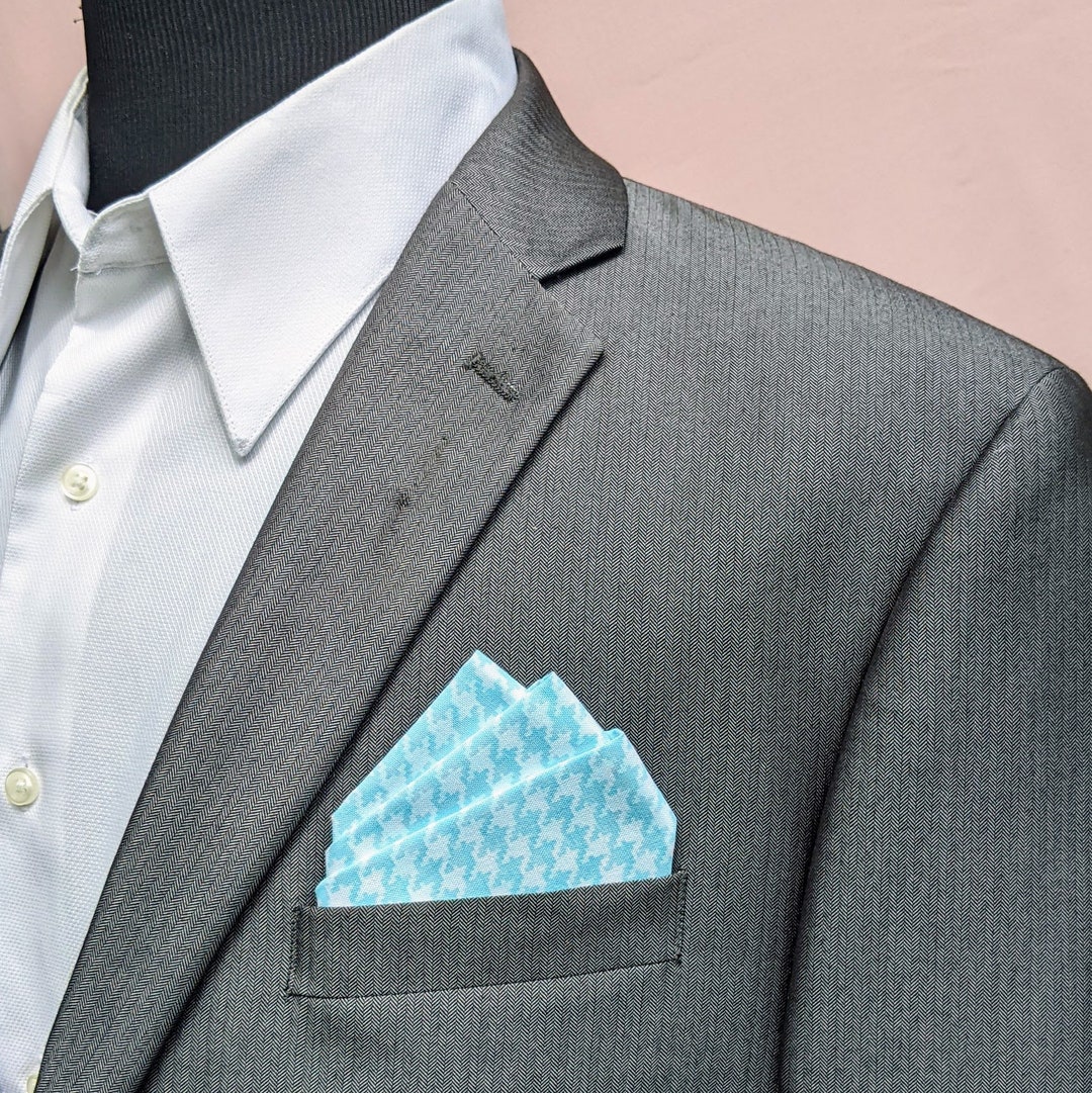 Pocket Square - Houndstooth Pre-folded Pocket Square - Three Picks ...