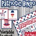 Patriotic Bingo Printable PDF - 30 Different Cards - FULL Page Size ...