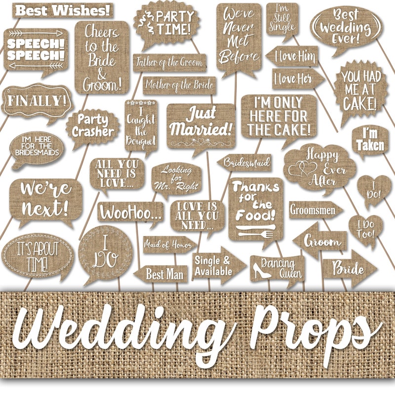 Burlap Wedding Signs - Etsy