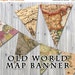 Old World Map Printable Banner Includes 3 Sizes Instant | Etsy