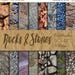 Rocks and Stones Digital Paper Rock and Stone Textures 16 | Etsy