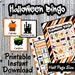 Halloween Bingo Printable PDF 30 different Cards Half Page | Etsy