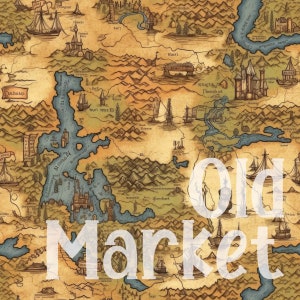 Old World Fantasy Maps SEAMLESS Patterns - Old Maps Digital Paper - 16 ...