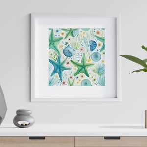 Starfish SEAMLESS Patterns - Watercolor Starfish Digital Paper - 16 ...