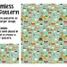 Cute Kawaii Food SEAMLESS Patterns - Cute Kawaii Food Digital Paper ...