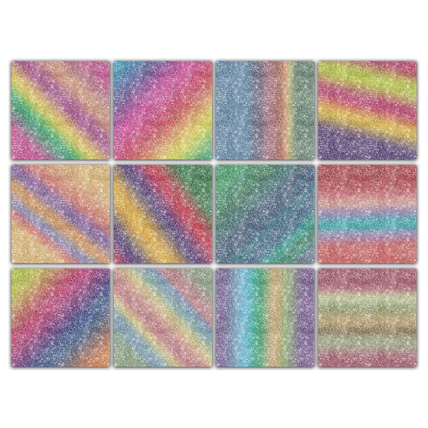 Rainbow Glitter Digital Paper Glitter Textures Glitter - Etsy