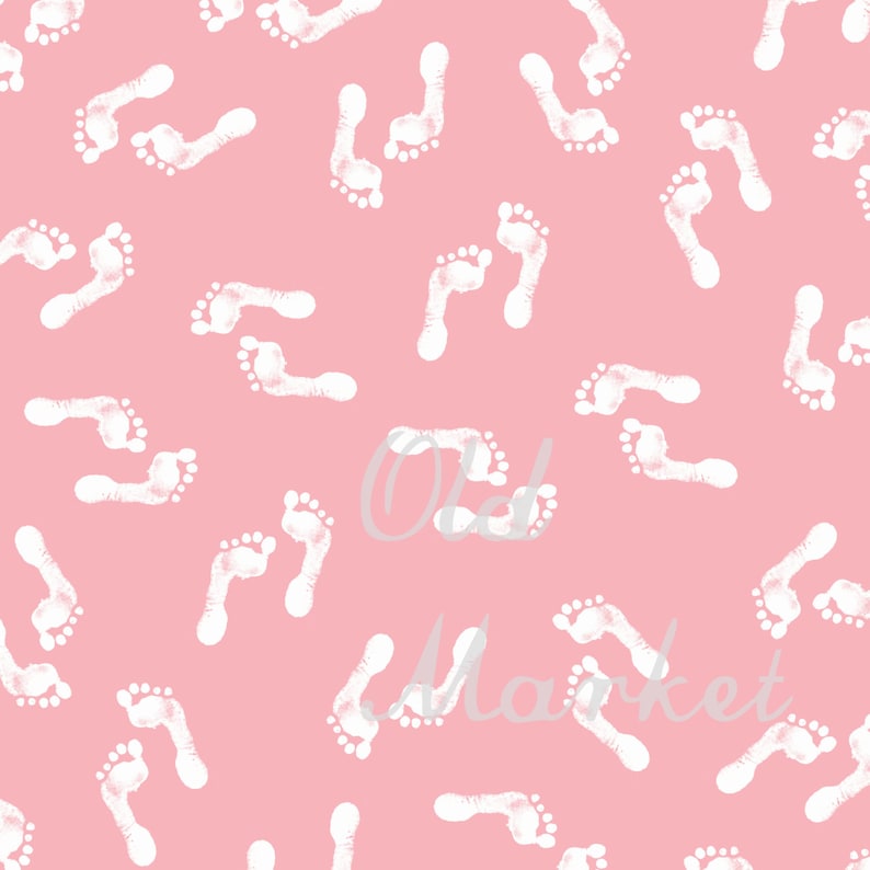 Footprints Digital Paper Colorful Footprints Backgrounds | Etsy