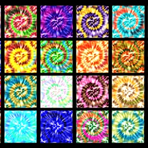 100 Seamless Tie Dye Digital Paper Bundle - Colorful Tie-dye Digital ...