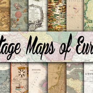 Vintage Style Digital Paper Bundle - Includes 160 Digital Papers ...