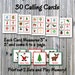 Christmas Bingo Printable PDF - 30 Different Cards - HALF PAGE ...
