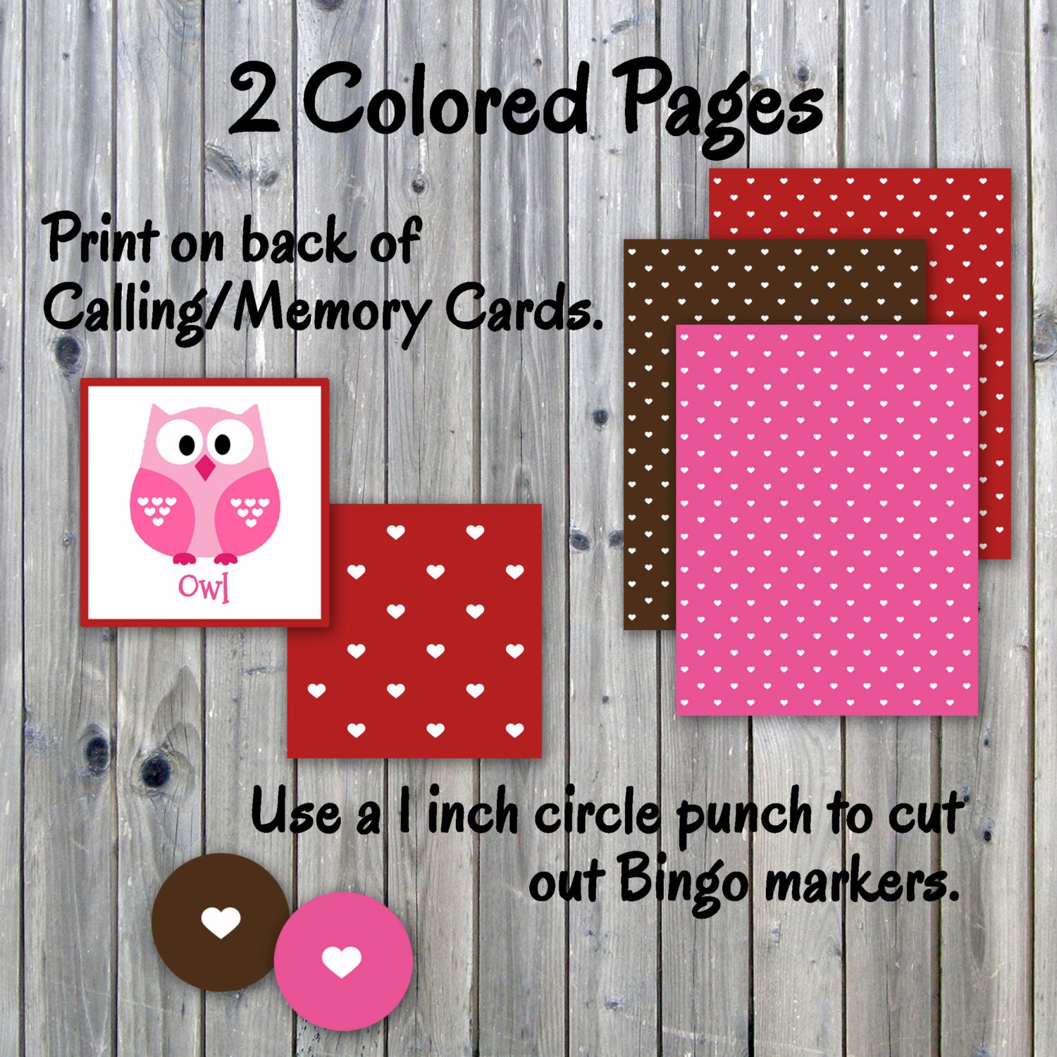 Valentines Day Bingo Printable PDF - 30 Different Cards - Full Page ...