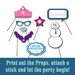 Snow Princess Photo Booth Props and Decorations - Printable Props and ...