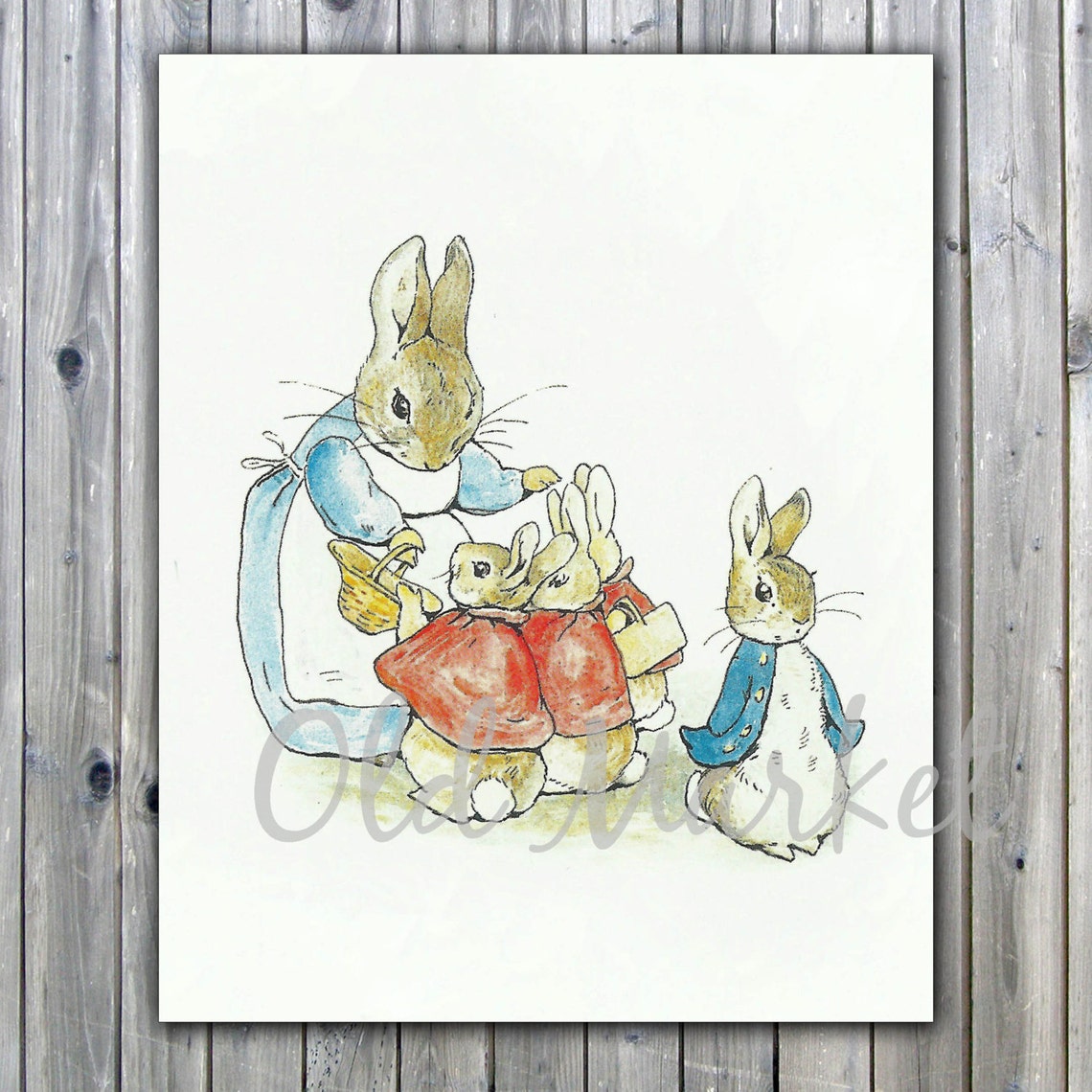 Peter Rabbit 3 Beatrix Potter Illustration Printable - Etsy