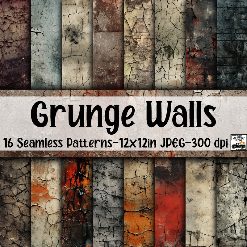 Grunge Wall Collage - Etsy
